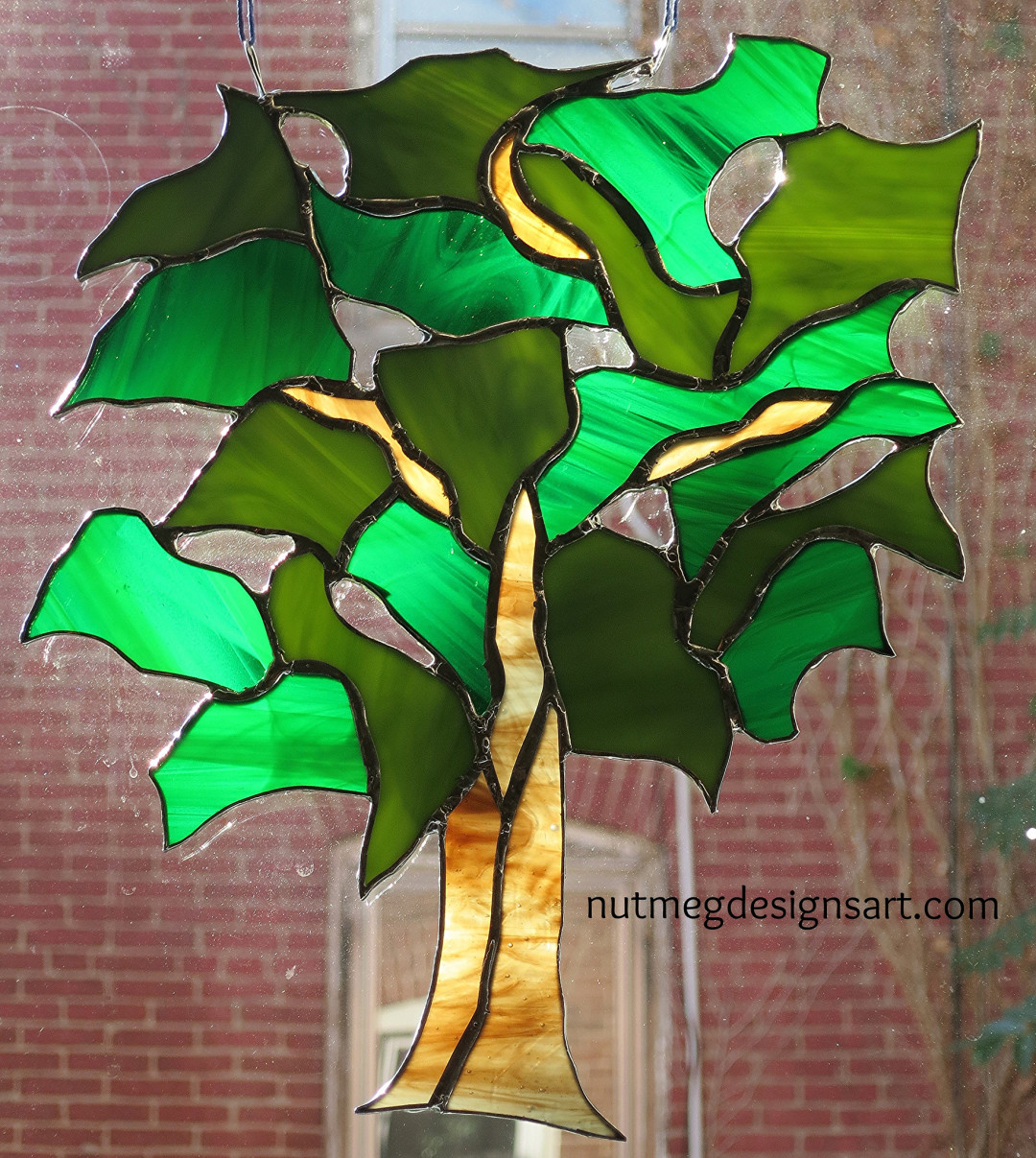 Stained Glass Tree for a Window View - Nutmeg Designs: Margaret Almon ...